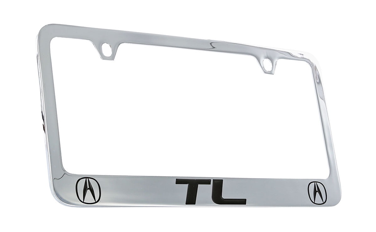 Acura TL 2013 - 2016 Logo Engraved Chrome Plated Two Hole Metal License ...