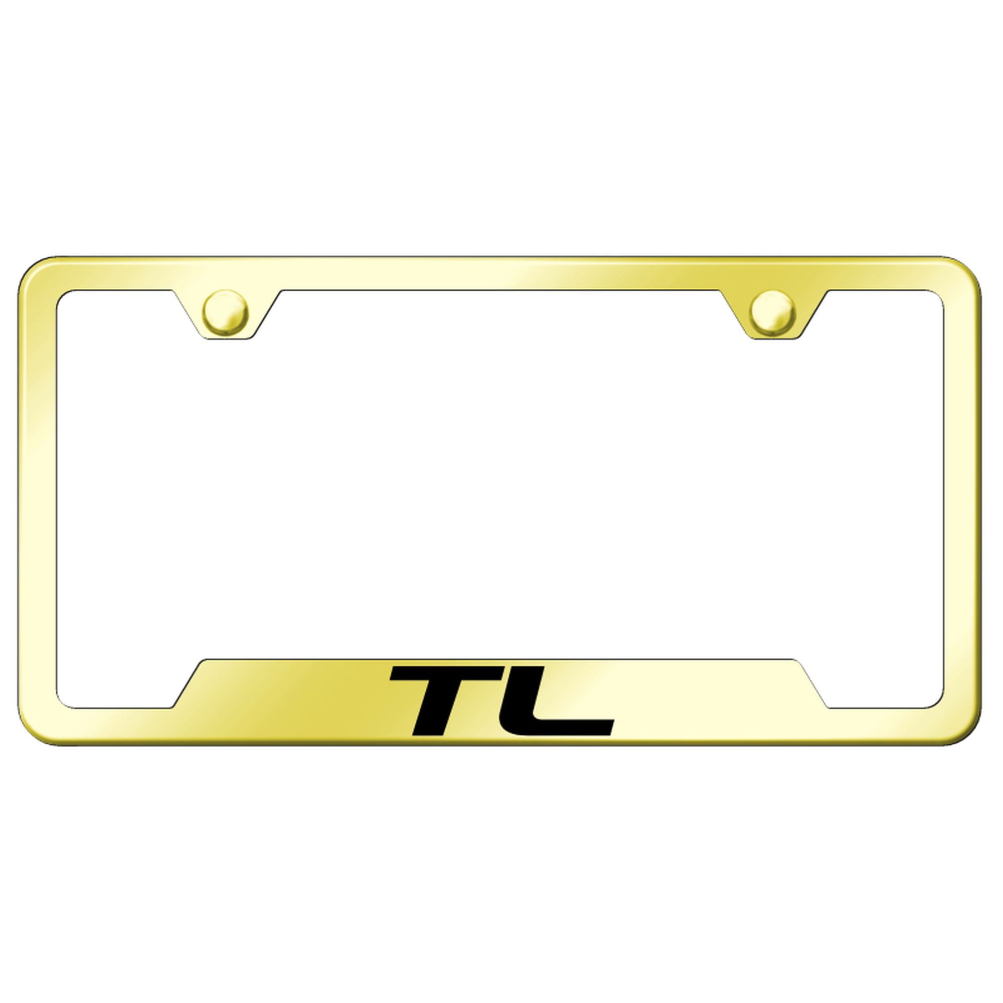 Acura TL Laser Etched Logo Cut-Out License Plate Frame (Gold) - Walmart.com
