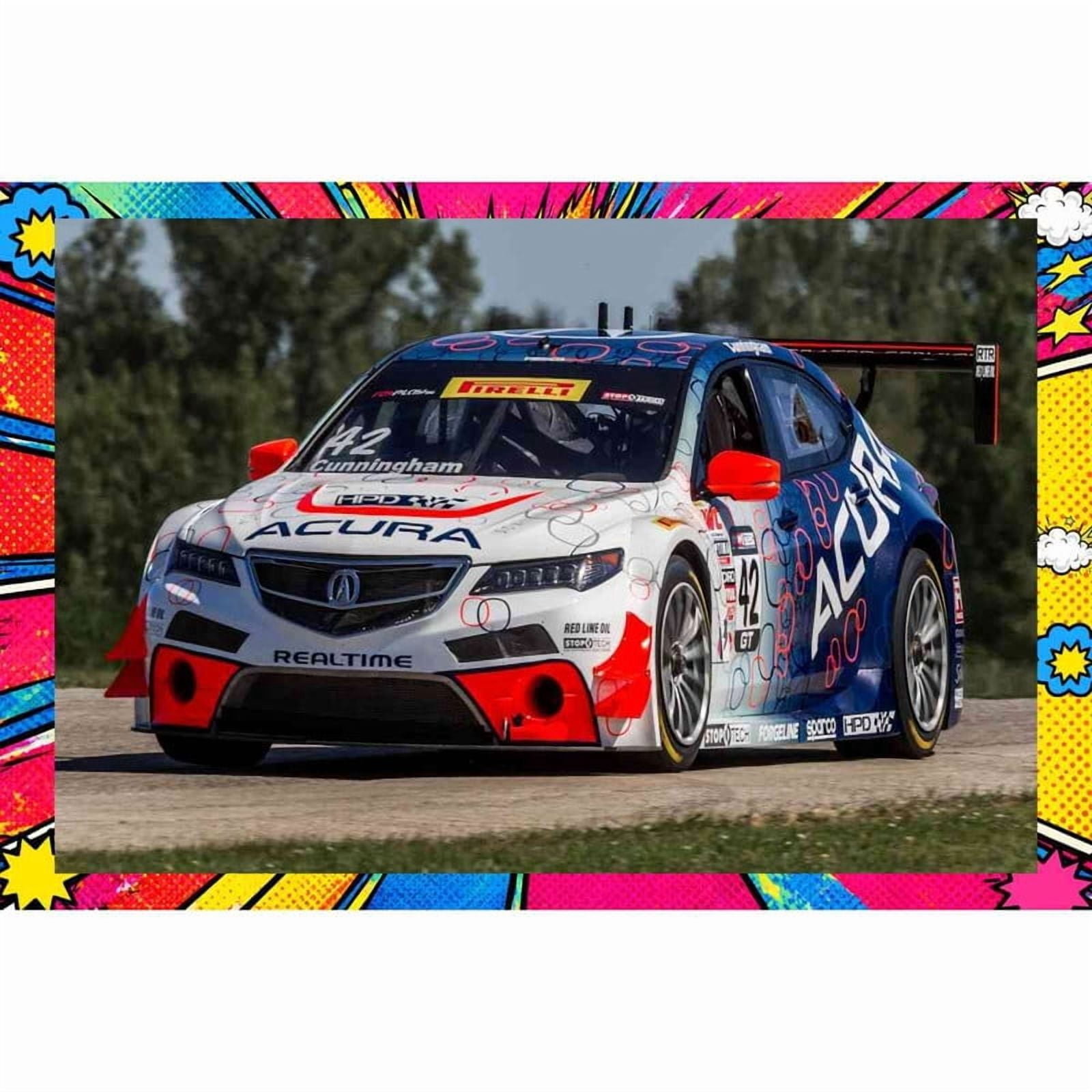 Acura TLX GT Race Car 300 - Pop Art Edition | 12x18 Inch Laminated ...