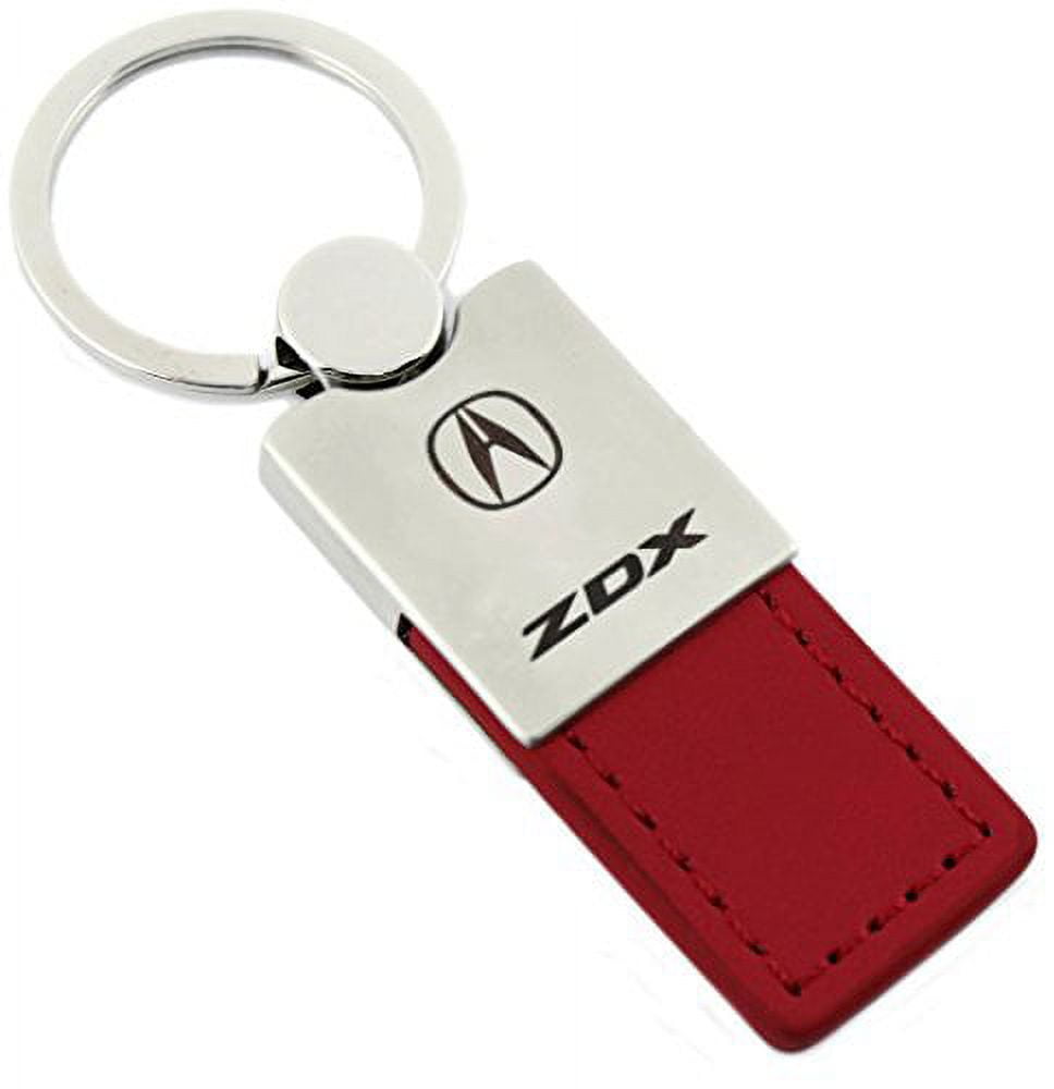 Acura ZDX Keychain & Keyring - Duo Premium Red Leather - Walmart ...