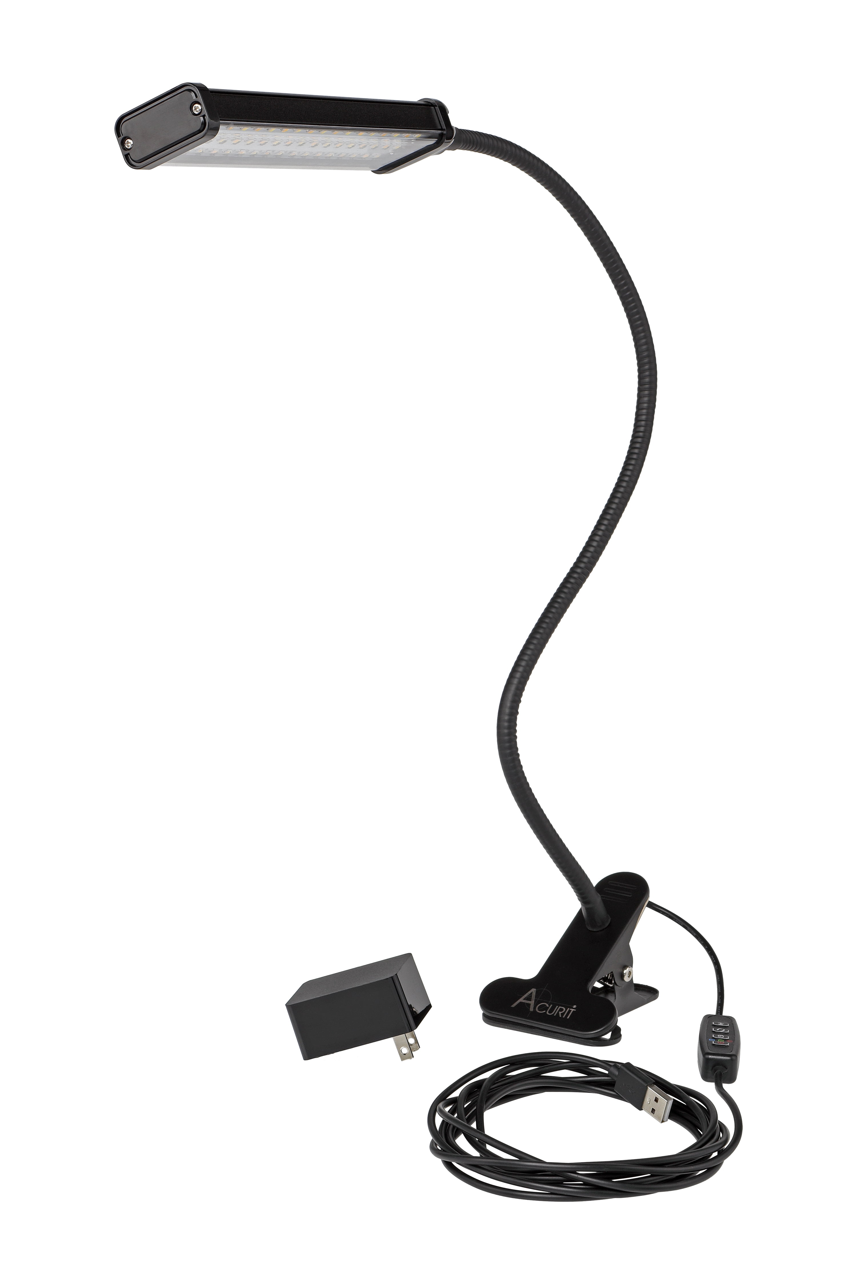 Acurit 54 LED Clip On Light Reading Lamp, 21 Inch Flexible Gooseneck ...