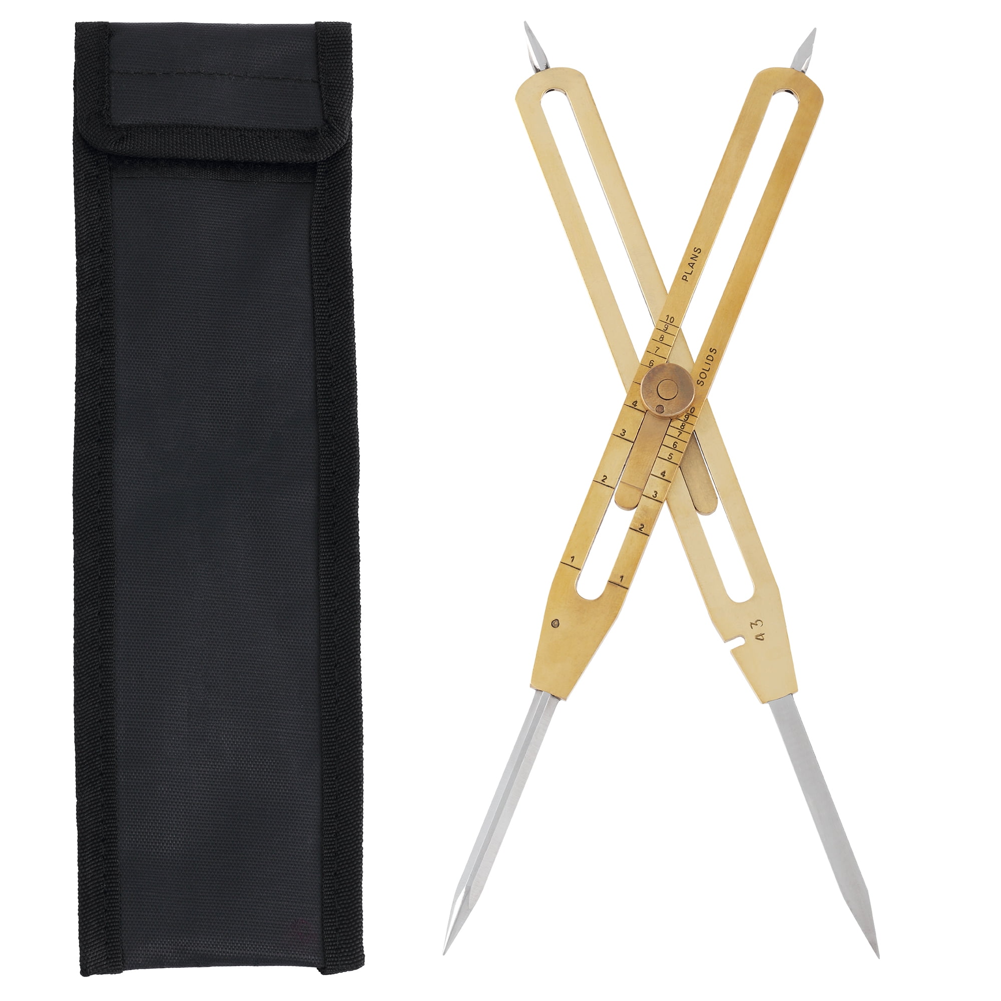 Acurit 9" Brass Proportional Divider - Solid Steel Points, Adjustable ...