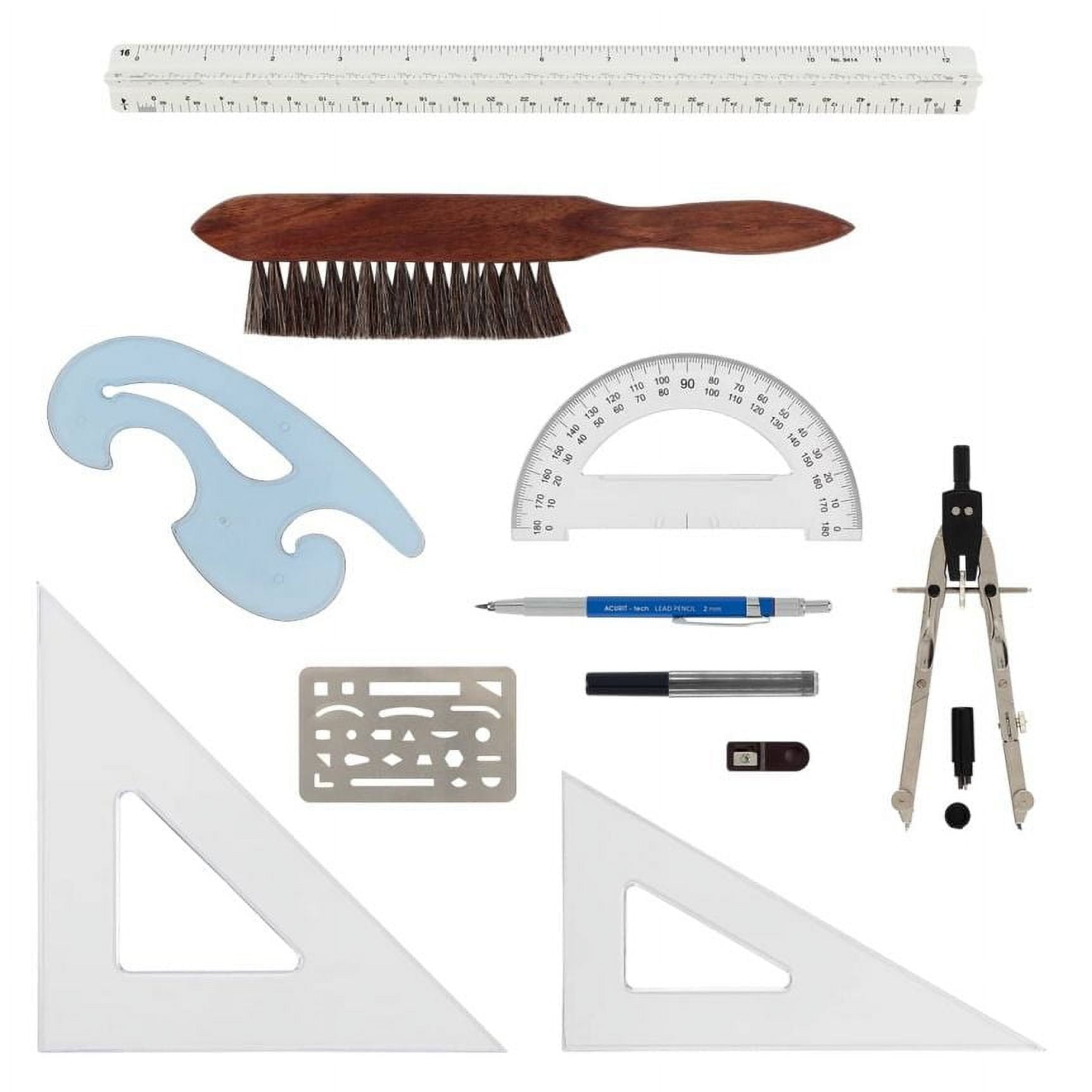 Acurit Drafting Tools Architect Set, 10 Piece Drafting Kit for ...