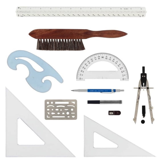 Acurit Drafting Tools Architect Set, 10 Piece Drafting Kit for ...