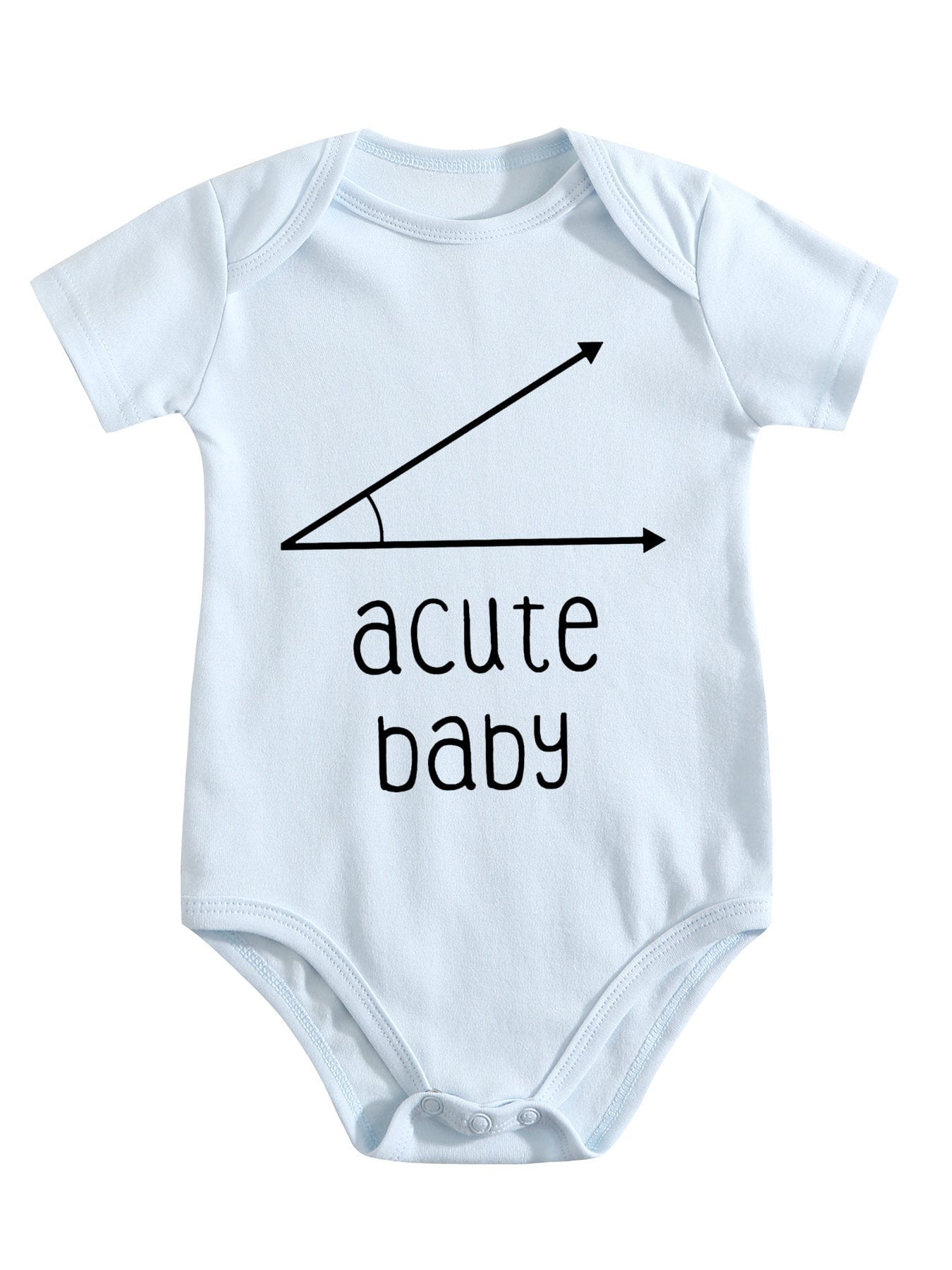 Acute Baby Bodysuit - Funny Math Pun Infant Onesie - Cute Geometry Baby ...