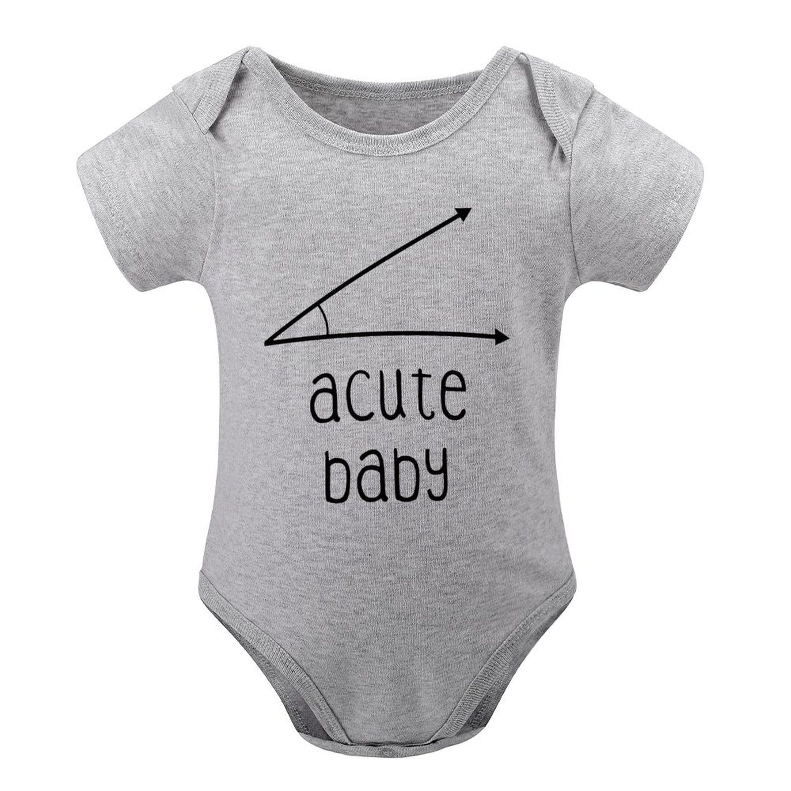 Acute Baby Bodysuit - Funny Math Pun Infant Onesie - Cute Geometry Baby ...