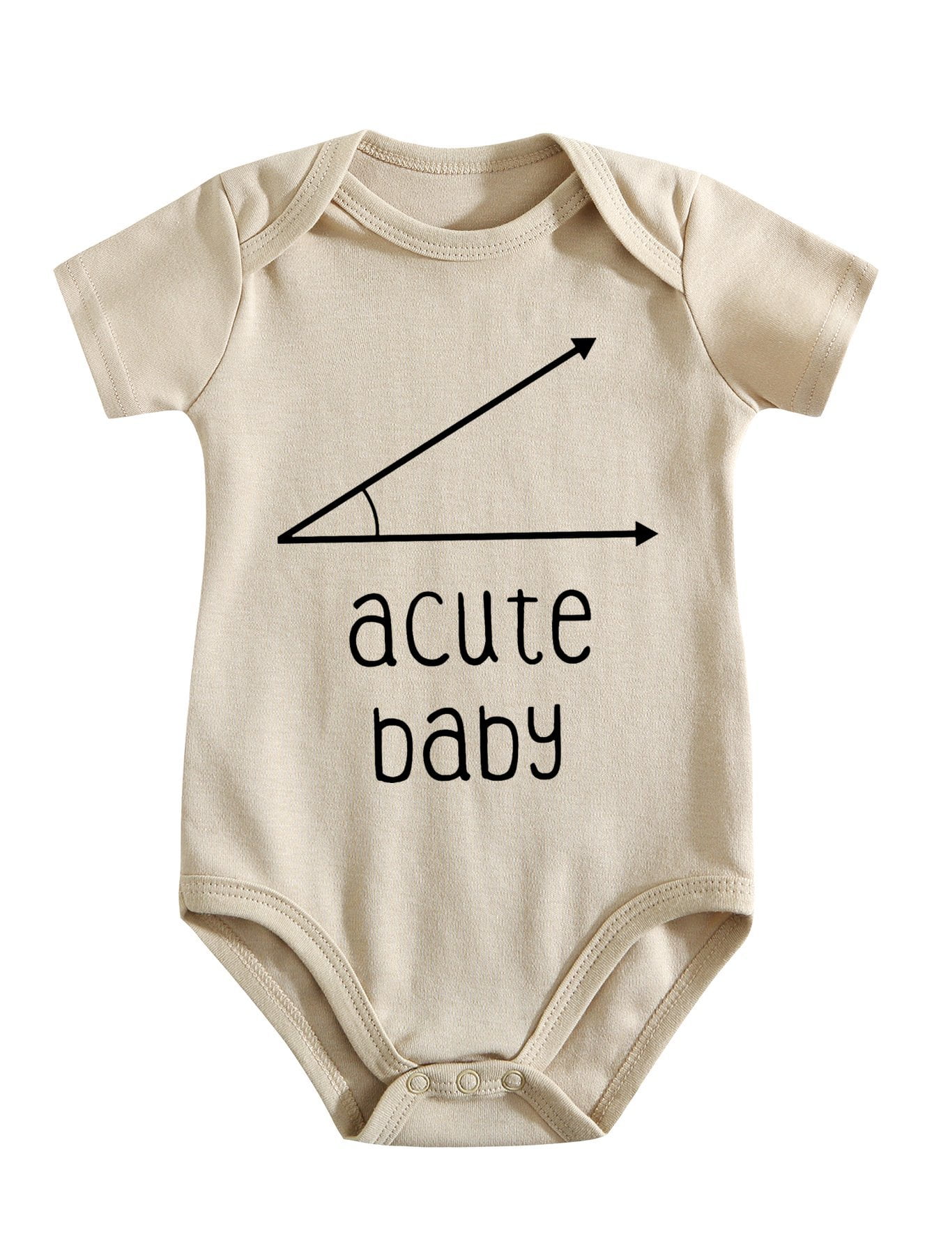 Acute Baby Bodysuit - Funny Math Pun Infant Onesie - Cute Geometry Baby ...
