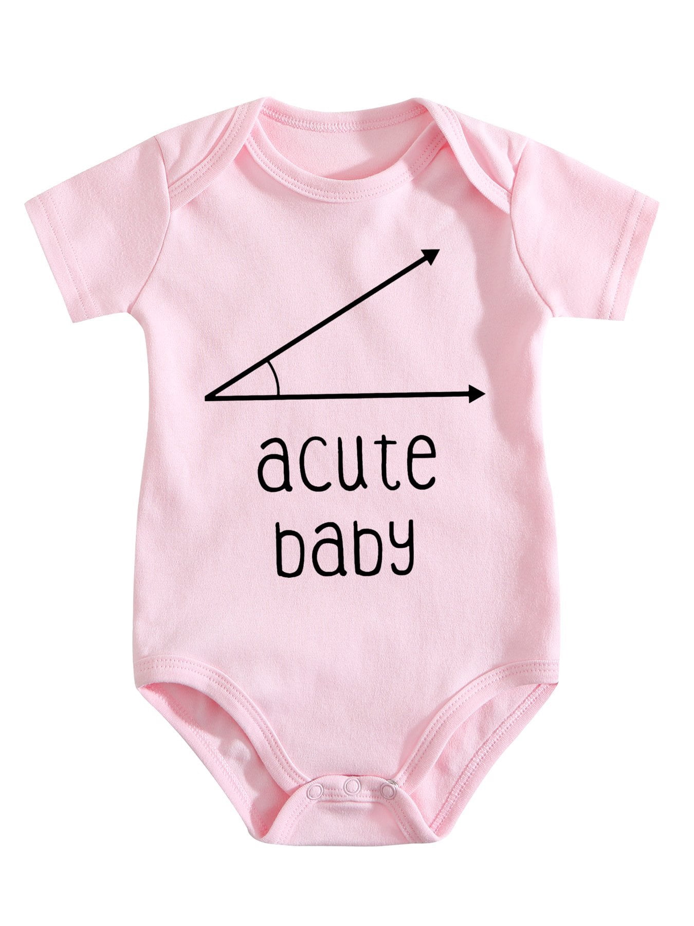 Acute Baby Bodysuit - Funny Math Pun Infant Onesie - Cute Geometry Baby ...
