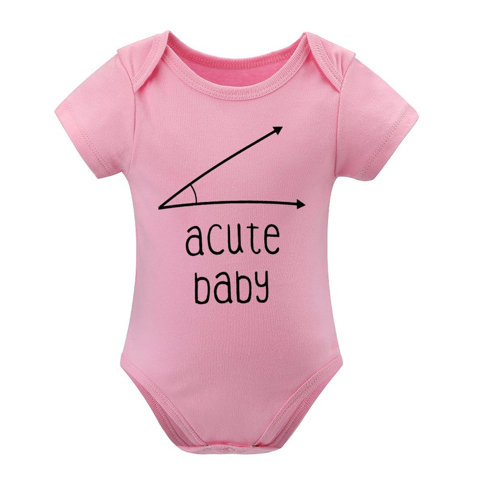 Acute Baby Bodysuit - Funny Math Pun Infant Onesie - Cute Geometry Baby ...