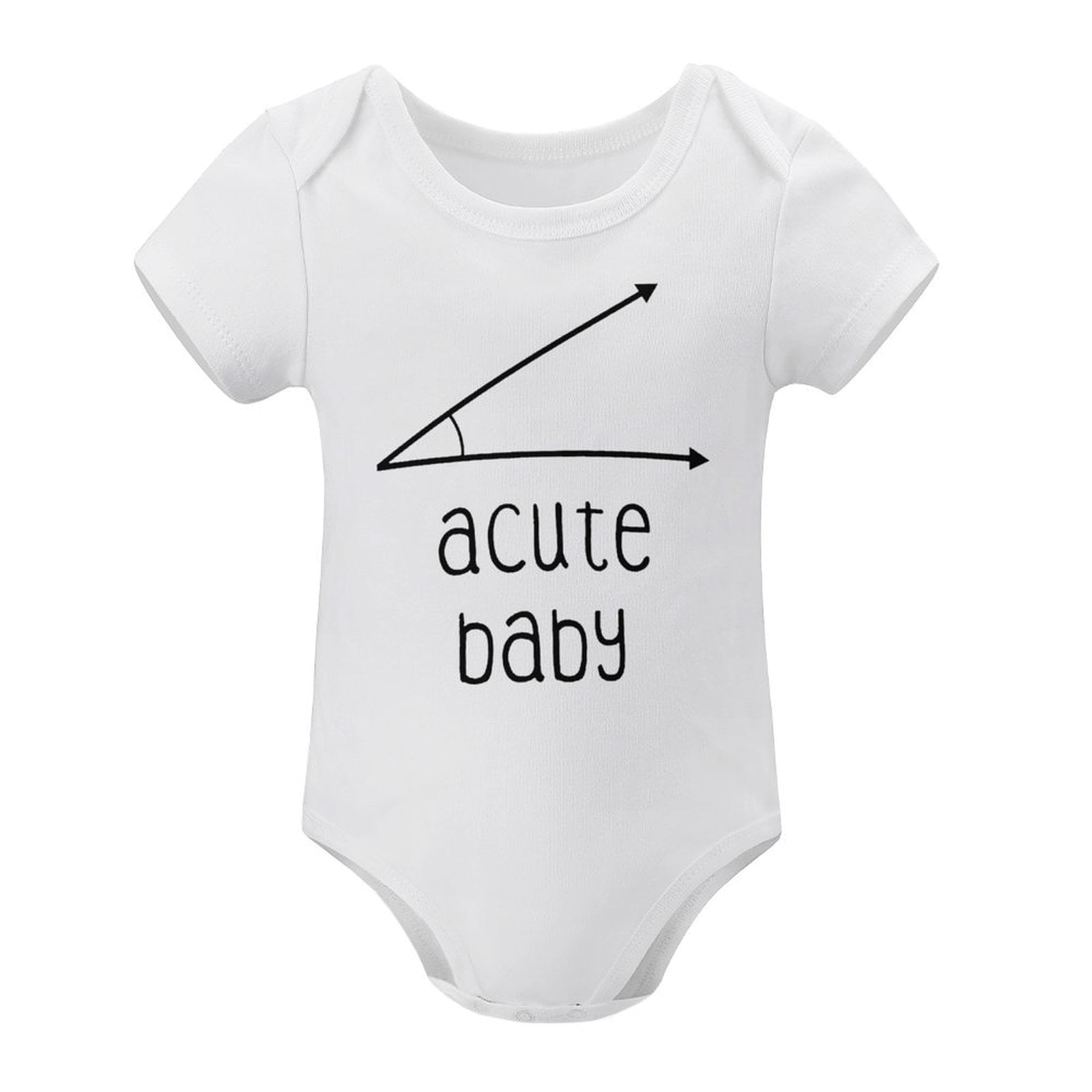 Acute Baby Bodysuit - Funny Math Pun Infant Onesie - Cute Geometry Baby ...