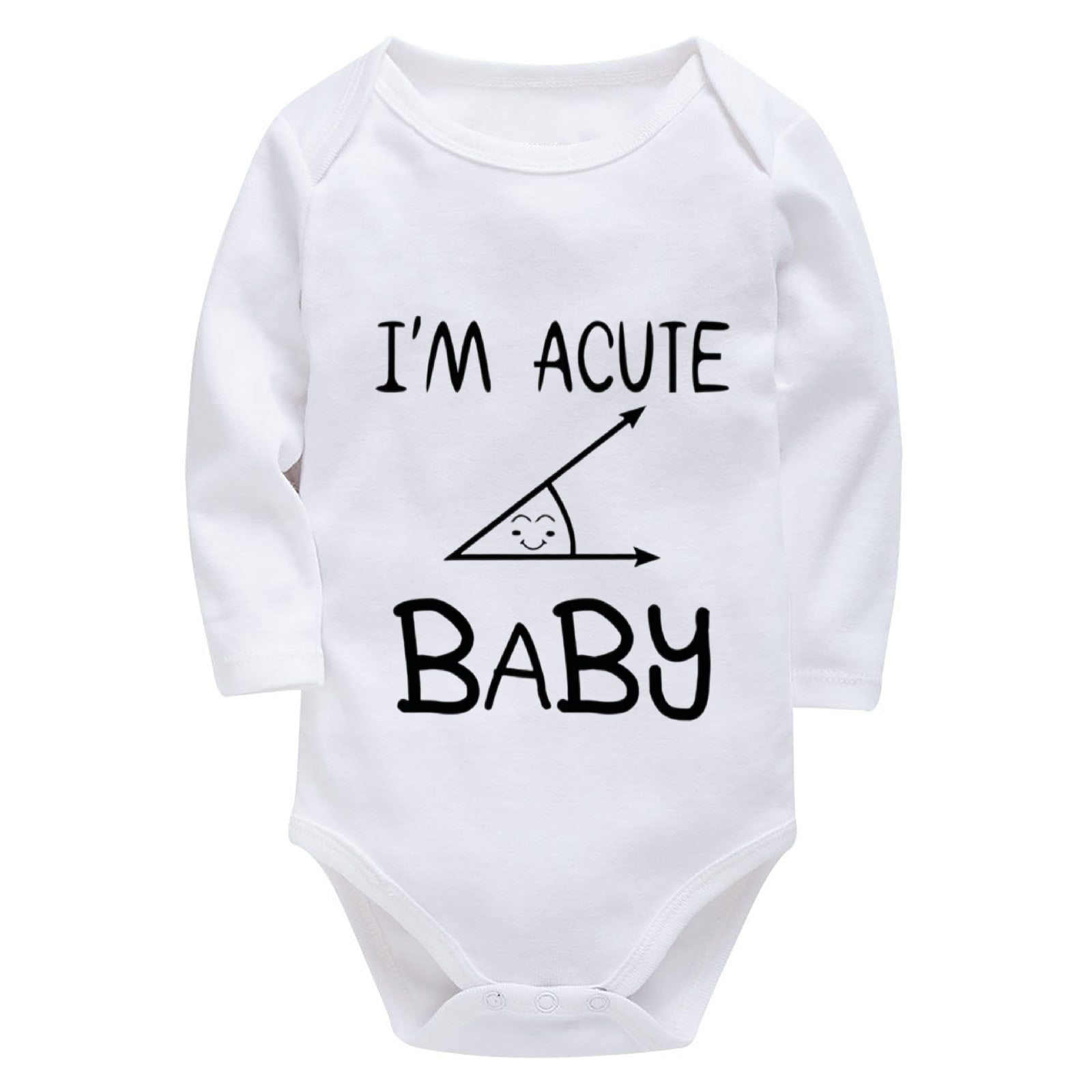 Acute Baby Math Genius Geek Nerd Onesie for Baby Boy Long Sleeve Baby ...