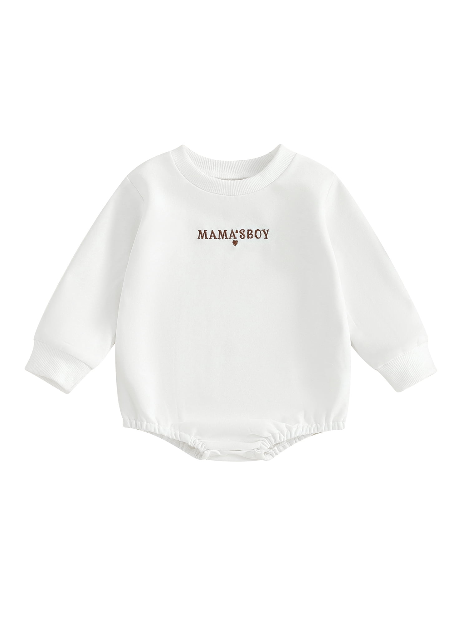 Acuteok Baby Romper, Long Sleeve Crew Neck Embroidery Letters Fall Bodysuit Clothes for Girls ...