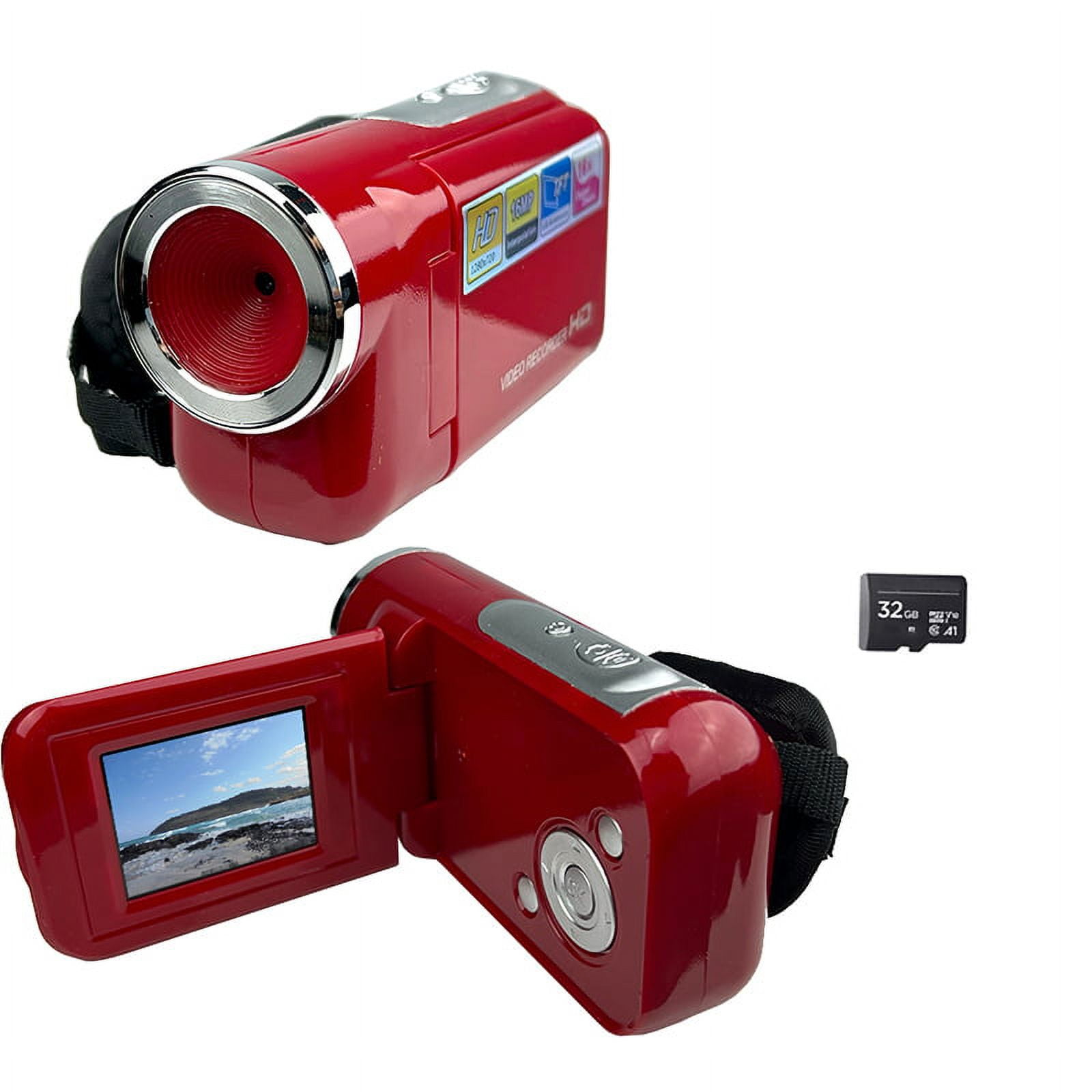 Acuvar 16MP Handheld Digital Video Camera, 2.4 Inch, 16X Zoom, HD, 32GB ...