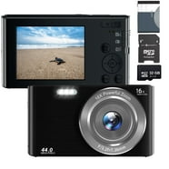 16MP HD 1080P Digital Camera Camcorder, 4X Zoom, 1.77 Inch LCD Screen ...