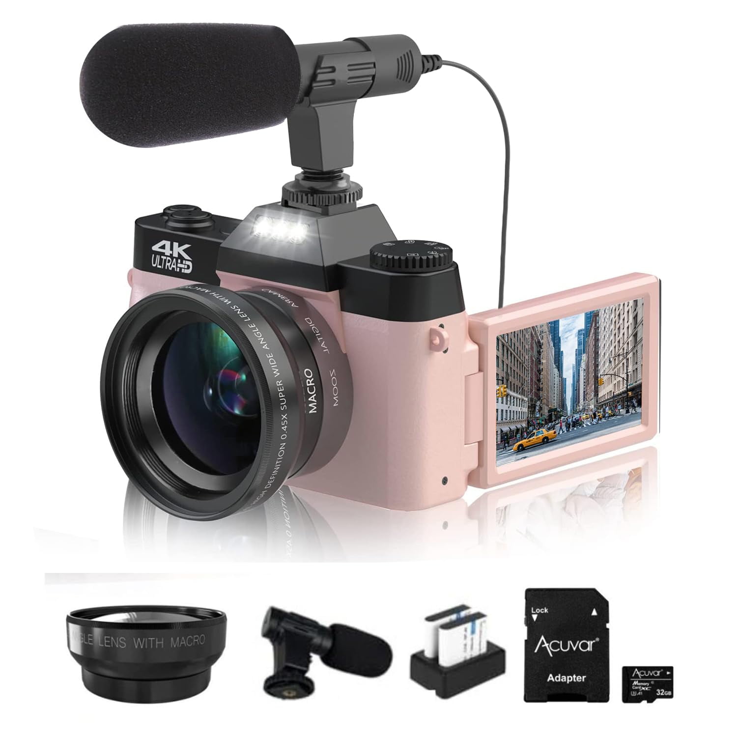 Acuvar 4K 56MP Digital Camera for Photography, Vlogging Camera for ...