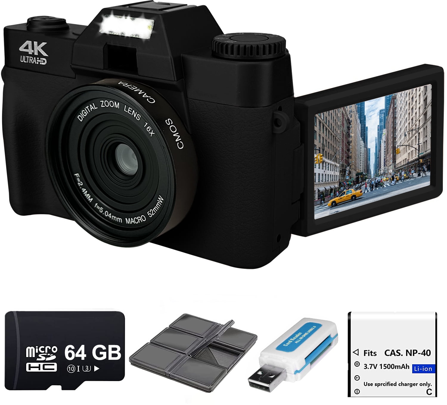 Acuvar 4K 48MP Digital Camera for Photography, Vlogging Camera for ...