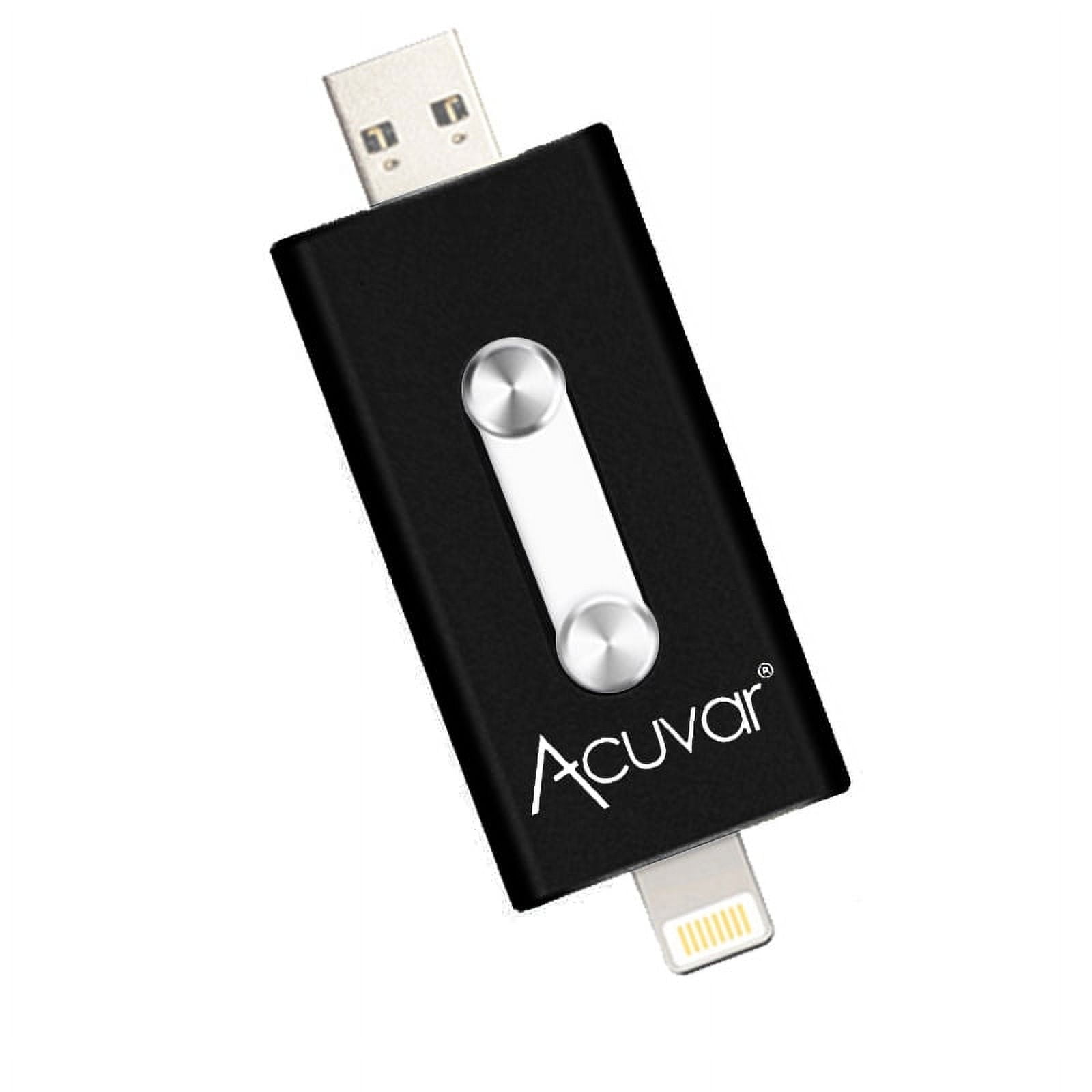 Acuvar 64GB iPhone/iPad Mobile USB Flash Drive & Phone Memory Storage ...