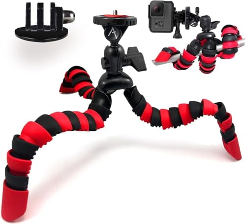 Acuvar 8" Inch Flexible Tripod w/Wrapable Legs Quick Release Plate ...