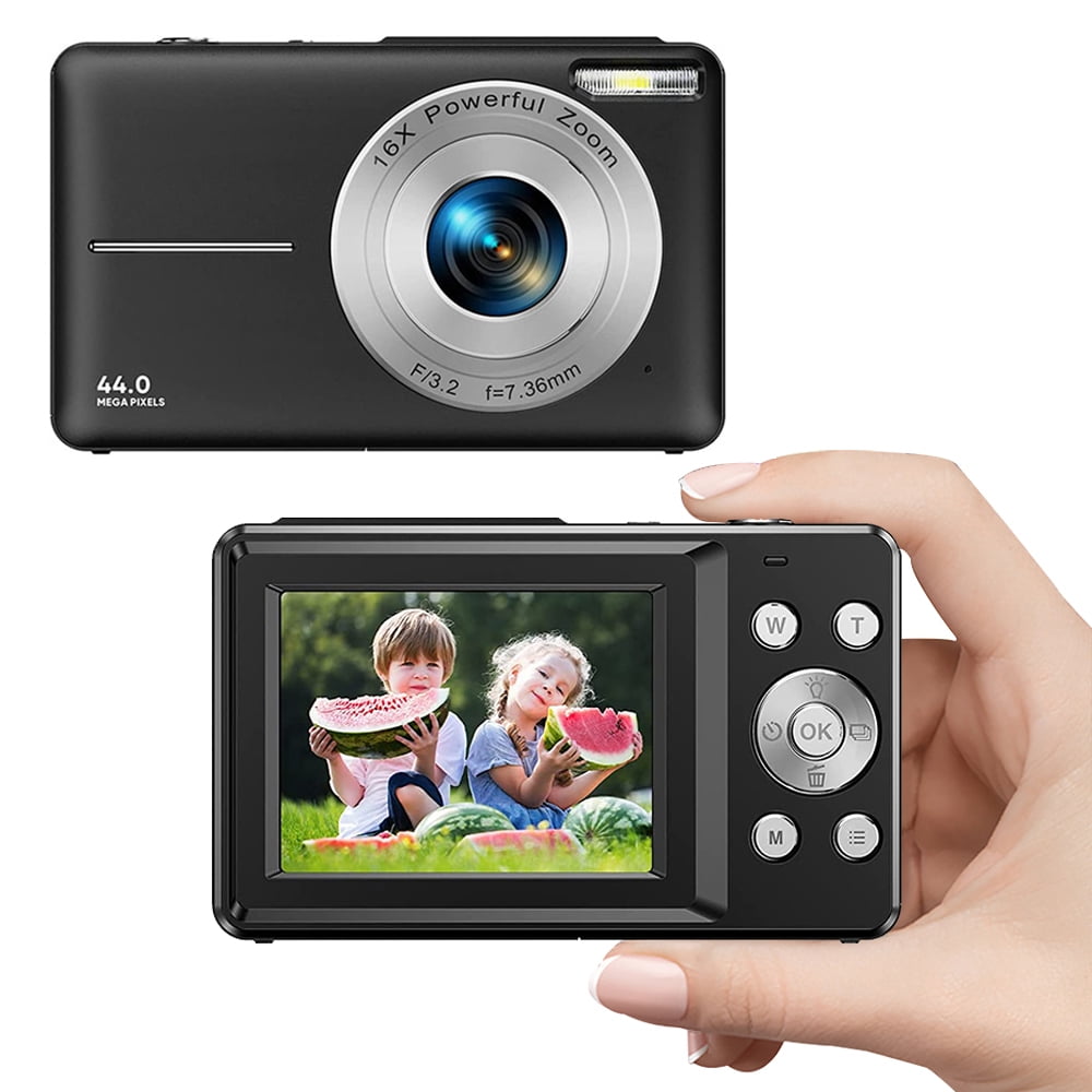 Acuvar Digital Camera 4K 44MP Compact Point and Shoot Camera with 32GB ...