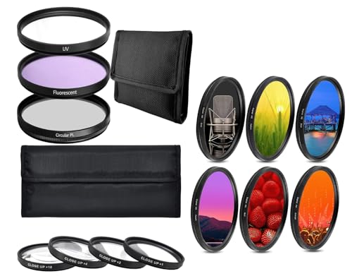 Acuvar Professional Photography 58MM Filter Kit Pack - UV Filter Kit ...