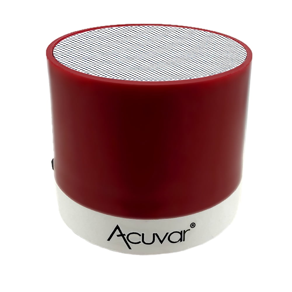 Acuvar Portable Bluetooth Speaker, Red - Walmart.com