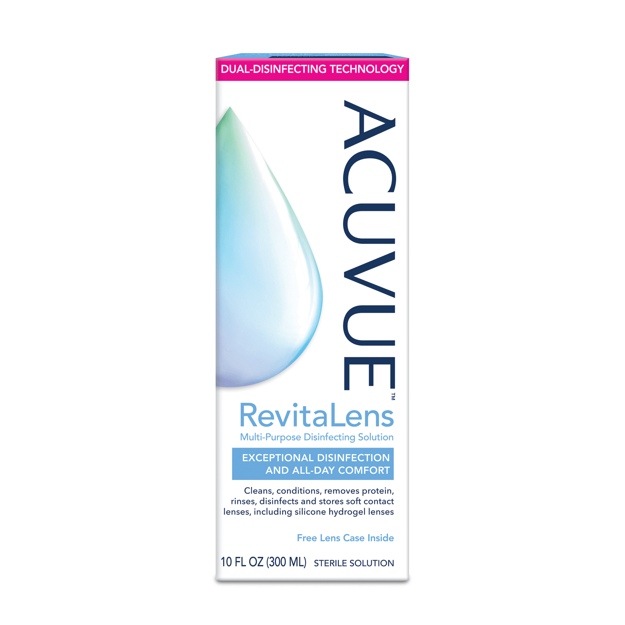 Acuvue RevitaLens Multi Purpose Disinfecting Contact Solution, 10 Oz ...
