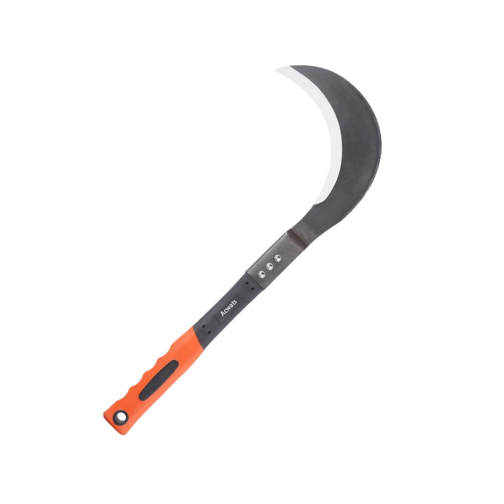 Acwats Sickles, Brush Clearing Sickle with Carbon Steel Blade and ...