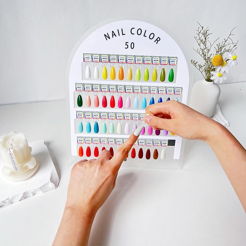 Acycoin2A 50 Colors Magnetic TMA2 Detachable Nail Color Testing Plate ...