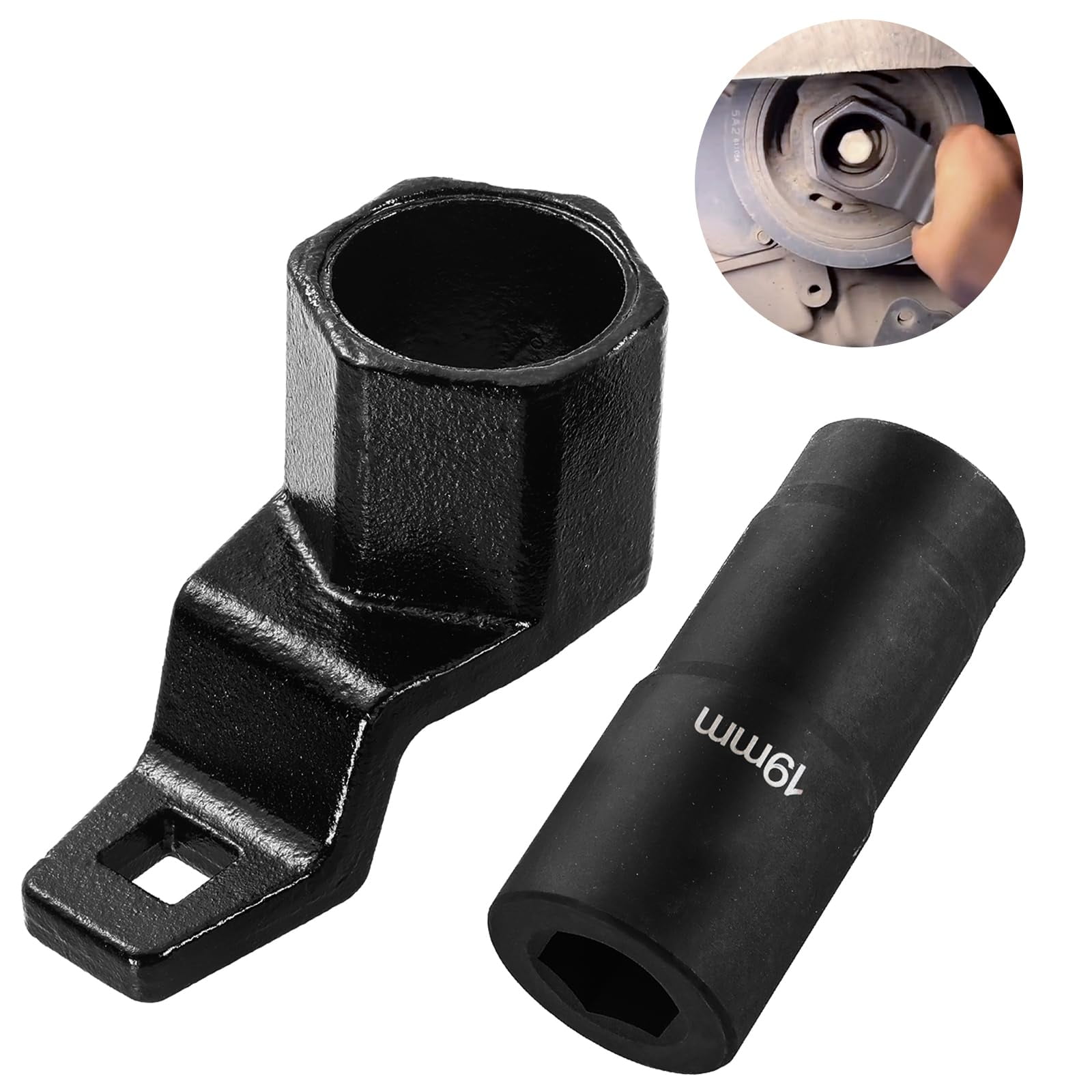 Acymner 19mm Harmonic Balancer Socket & 50mm Crank Pulley Wrench Kit ...