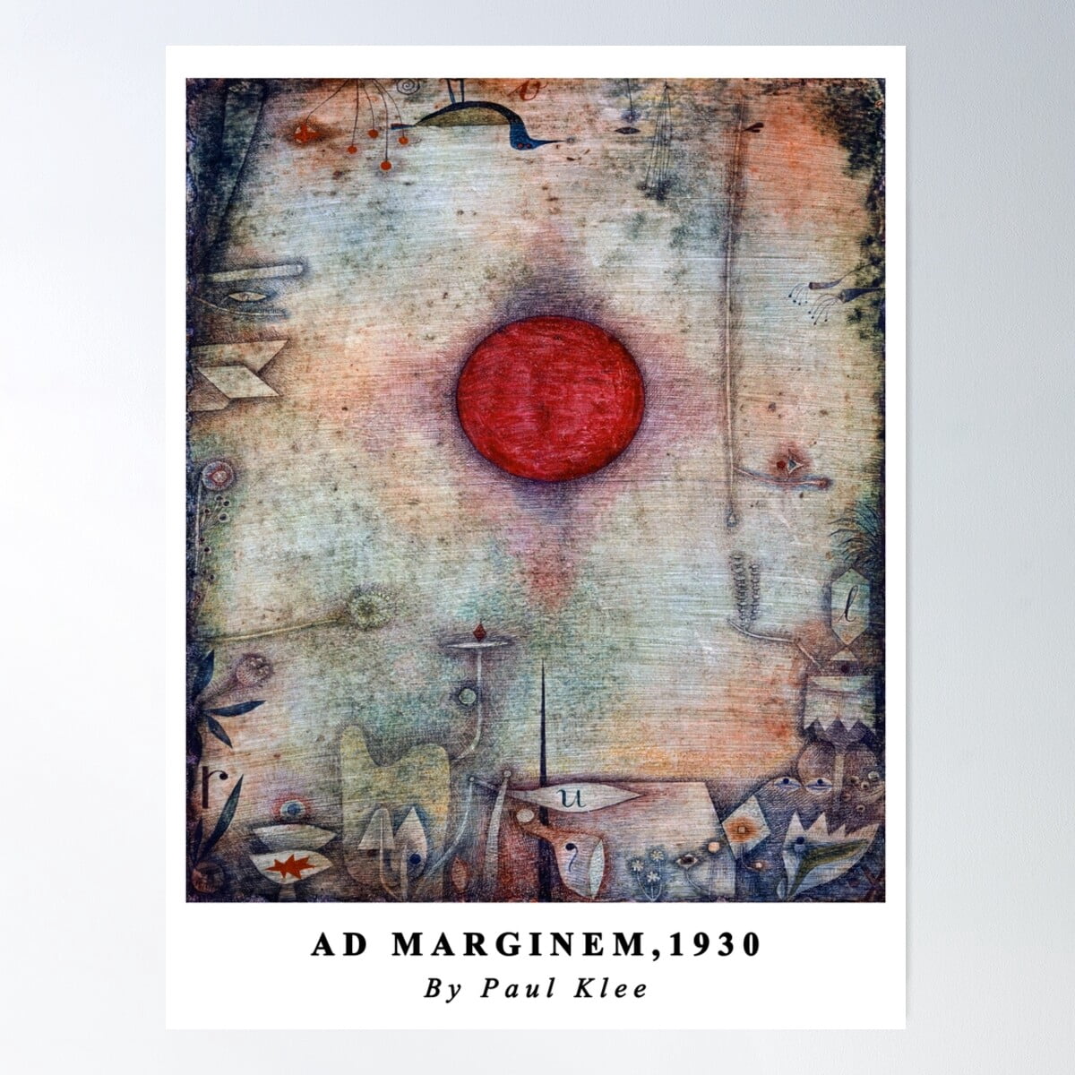 Ad Margin Em By Bauhaus Paul Klee,Vintage Museum Exhibition,Paul Klee ...