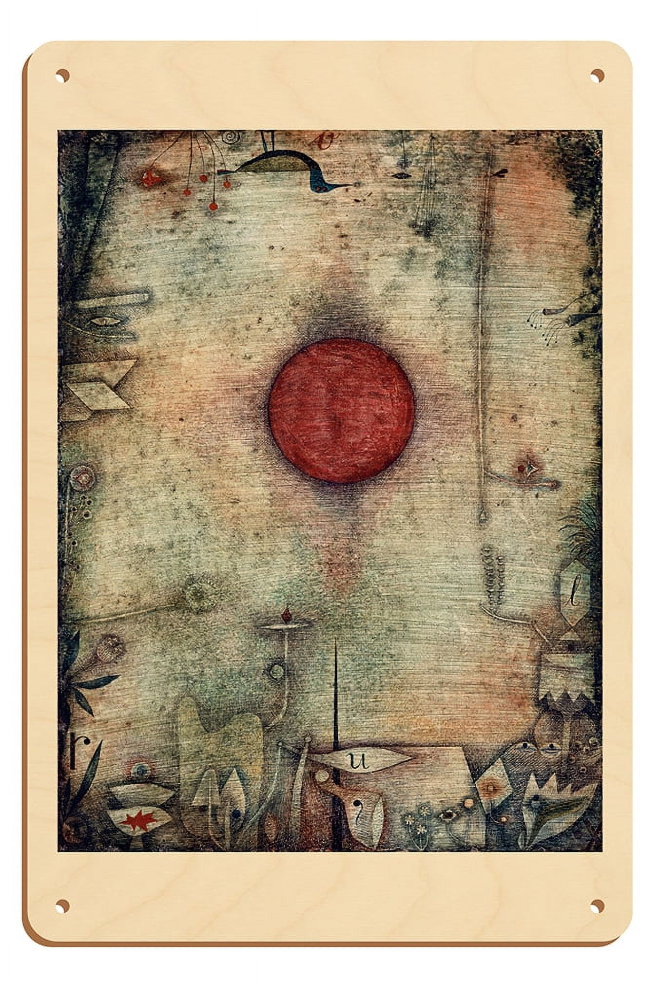 Ad Marginem - From an Original Color Abstract Art Painting by Paul Klee ...