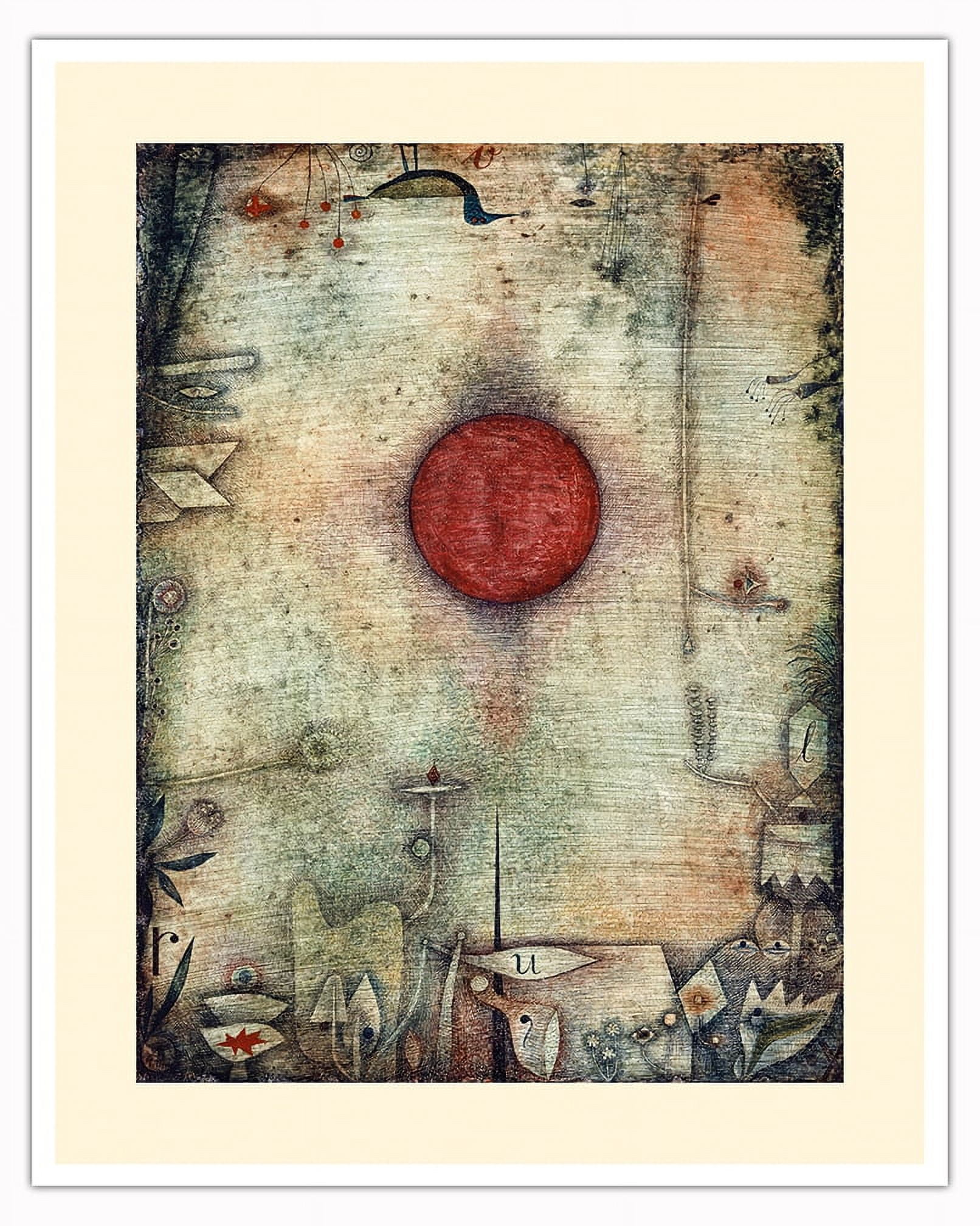 Ad Marginem - From an Original Color Abstract Art Painting by Paul Klee ...