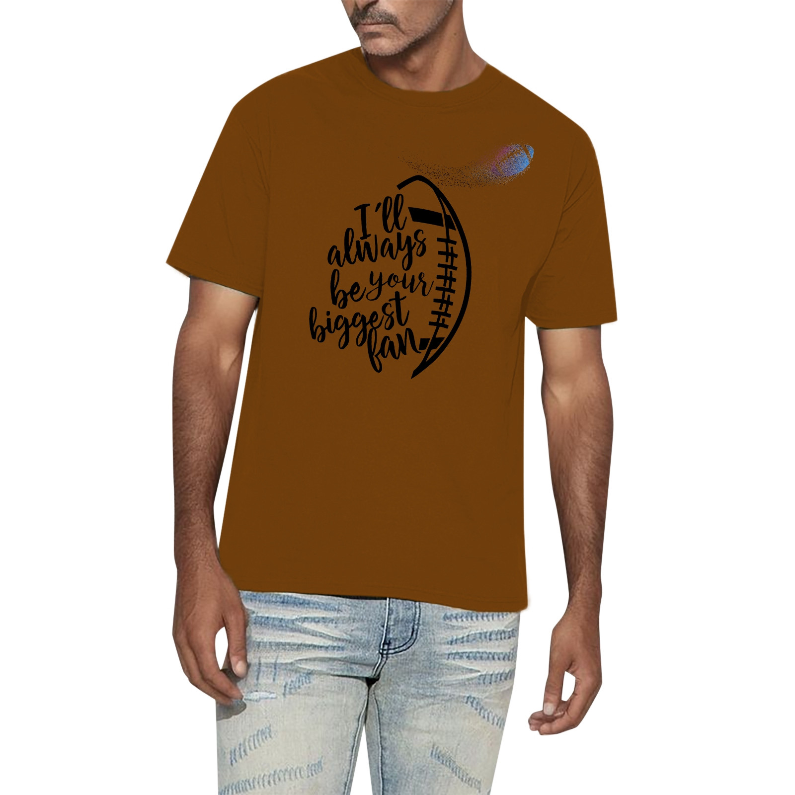 AdBFJAF Graphic Tees for Women Vintage 70S Rugby Printed Short Sleeved ...