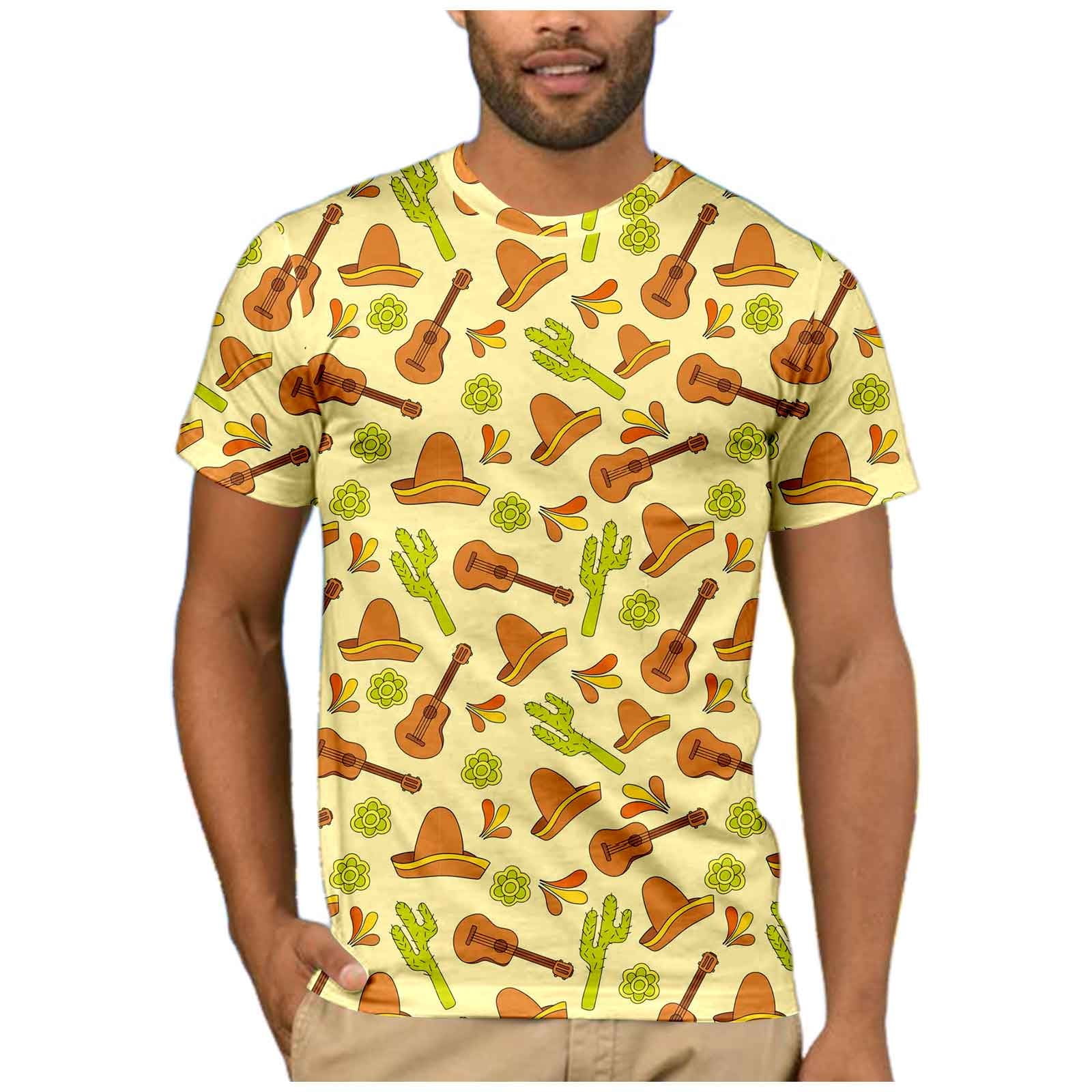Adbfjaf T Shirts For Men Graphic Vintage Mens Summer Mexican De
