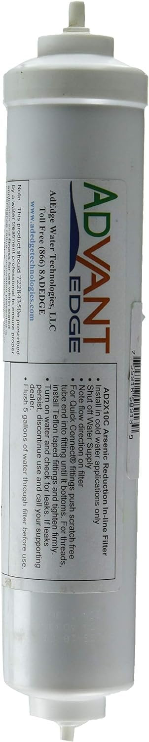 AdEdge AD2X10C Inline Arsenic V and III Reduction Filter with Quick ...