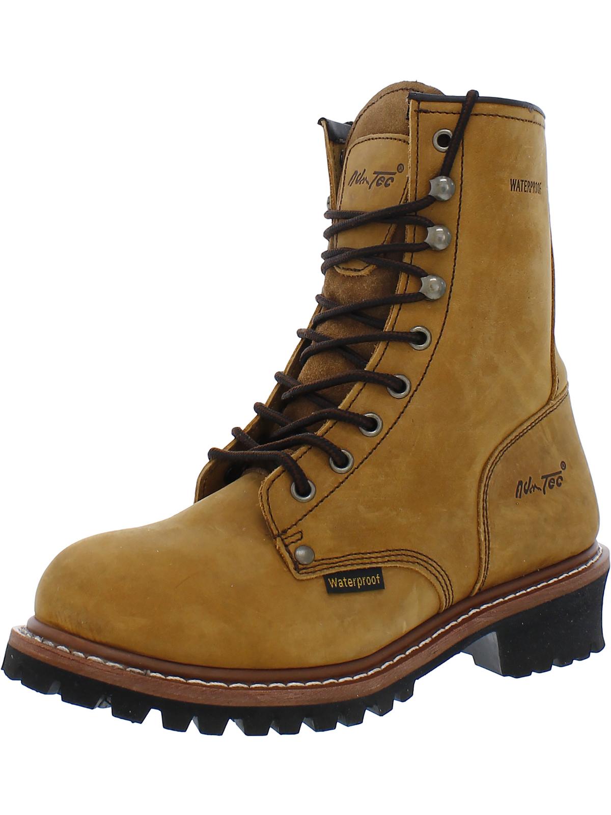 AdTec Men's 1427WP 9" Waterproof Logger Work Boots - Walmart.com