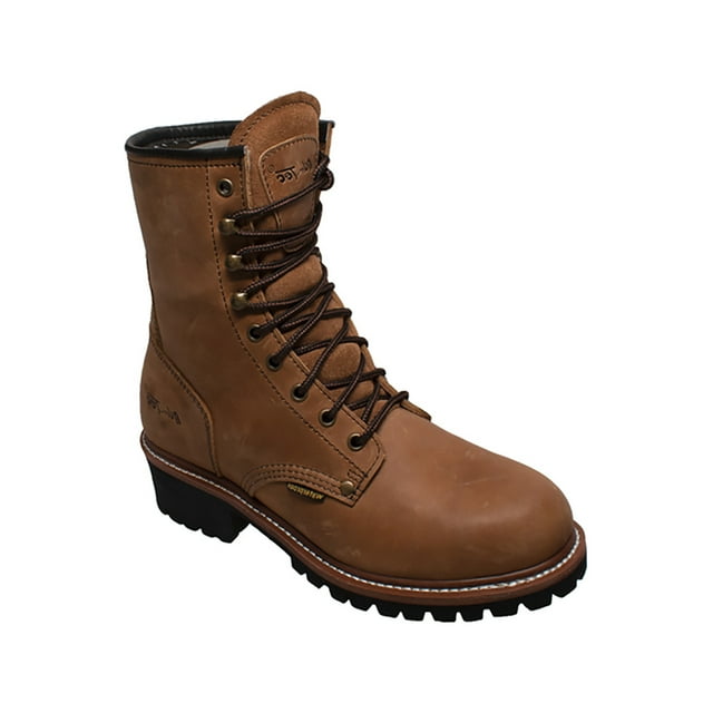 AdTec Men's 1427WP 9" Waterproof Logger Work Boots - Walmart.com