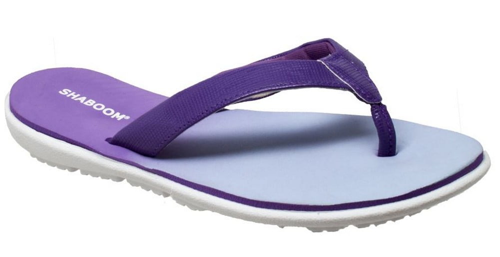 AdTec Women's Shaboom Thong Flip Flop Sandal Slip-On Dual Density ...