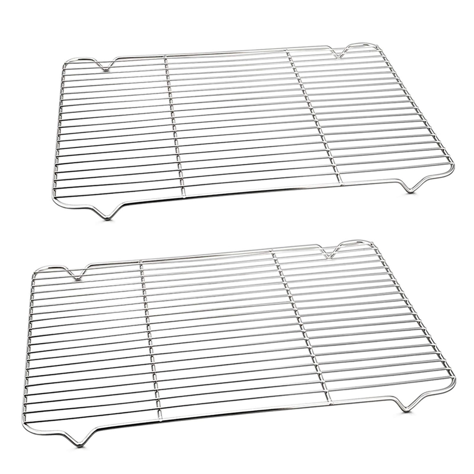 AdXKenry Barbecue Grill Baking Rack Cooking Rack 16.6''x11.6 Stainless ...