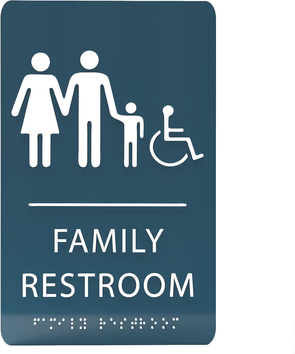 Ada Central Signs - 6" X9" Family Accessible Restroom Sign - ADA ...