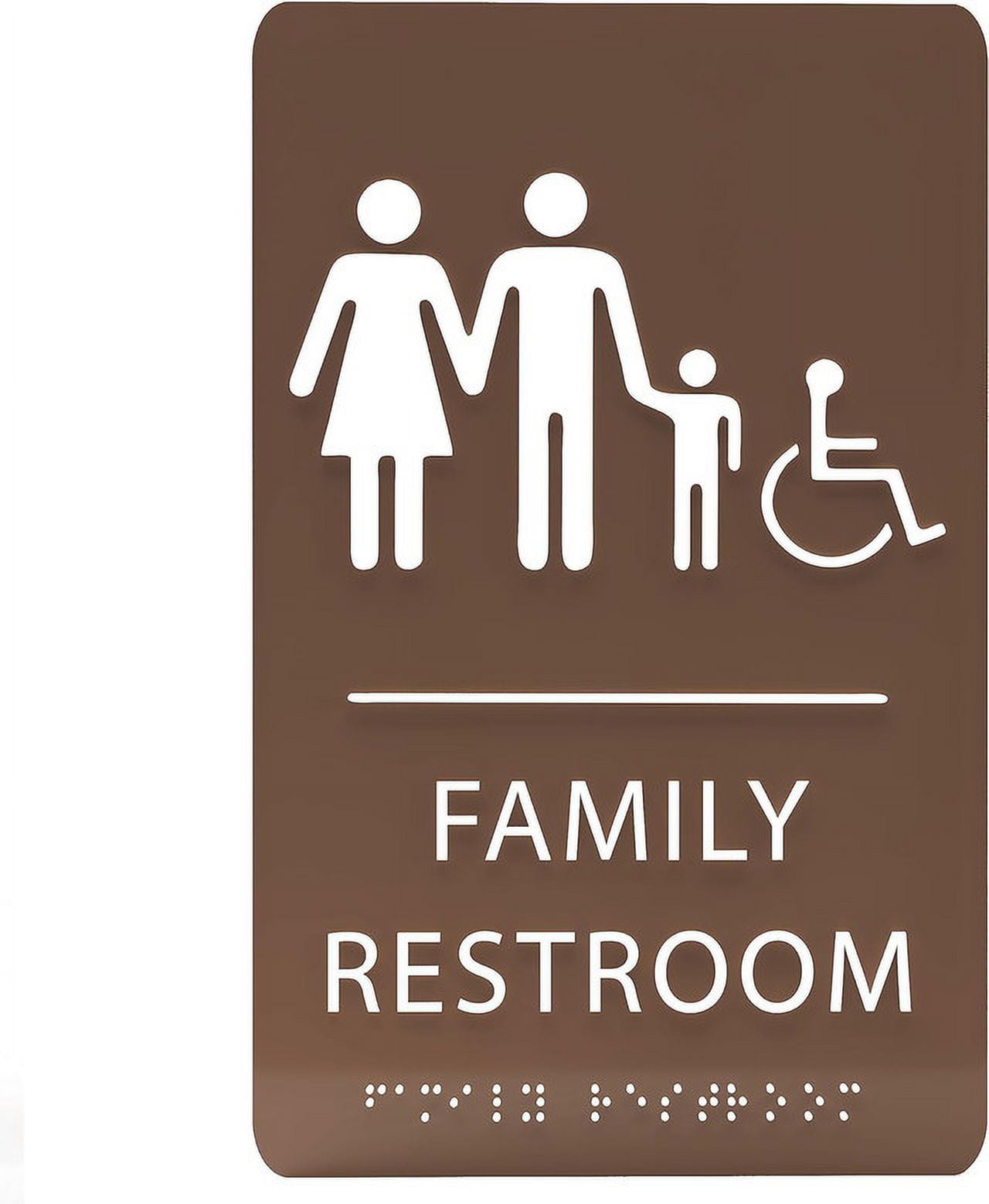 Ada Central Signs - 6" X9" Family Accessible Restroom Sign - ADA ...