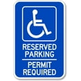 Ada Handicap Reserve Parking Weatherproof Metal Aluminum Sign Size: 16 ...