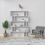 Ada Home Decor Berwyn Multiple Tier Open Shelf Modern Bookcase, White ...