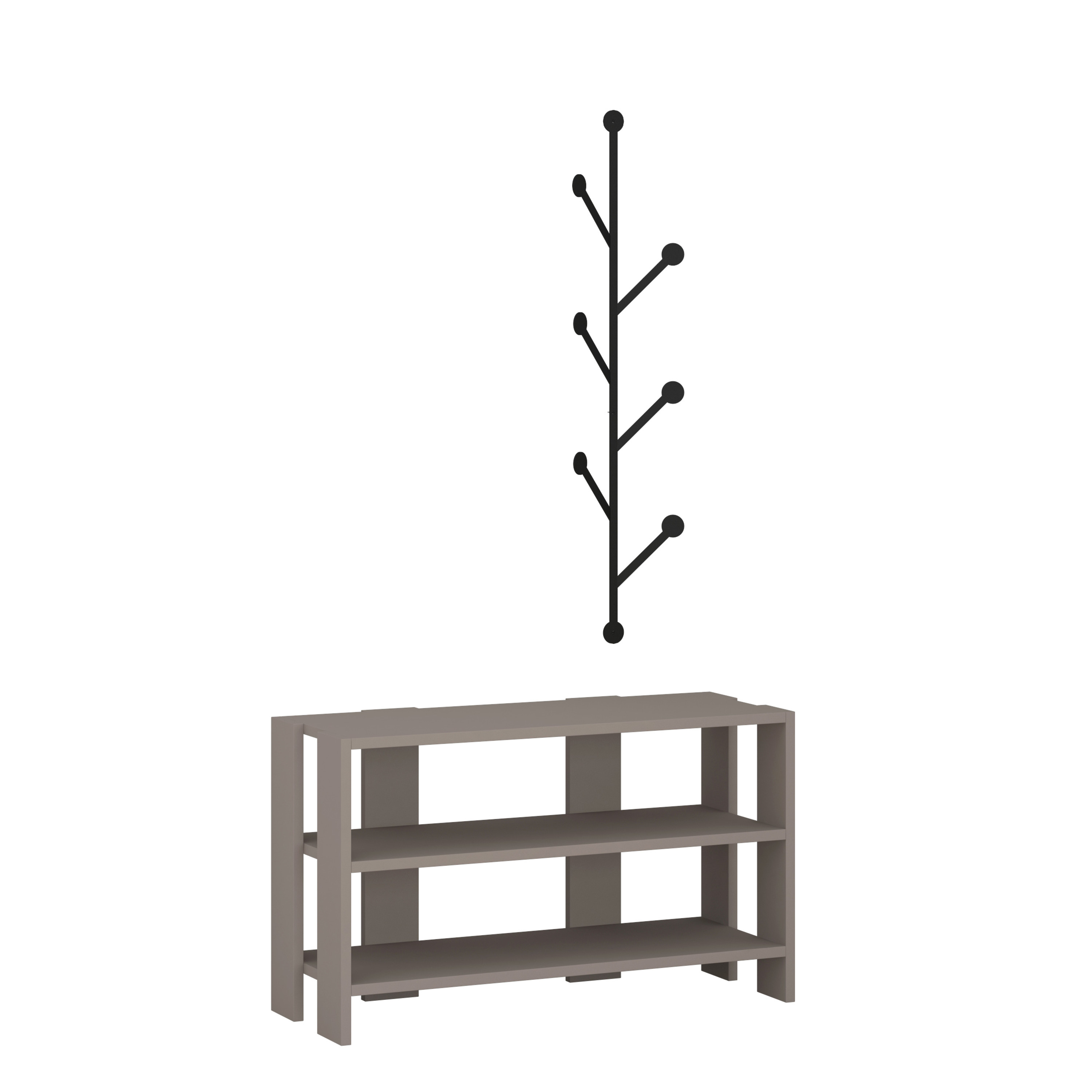 Free Shipping! Ada Home Decor 2 Tier 8 Pair Light Mocha Shoe Rack ...