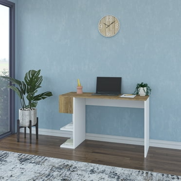 Wall-Mounted Foldable 4 Tier White Vilas Modern Desk - Walmart.com
