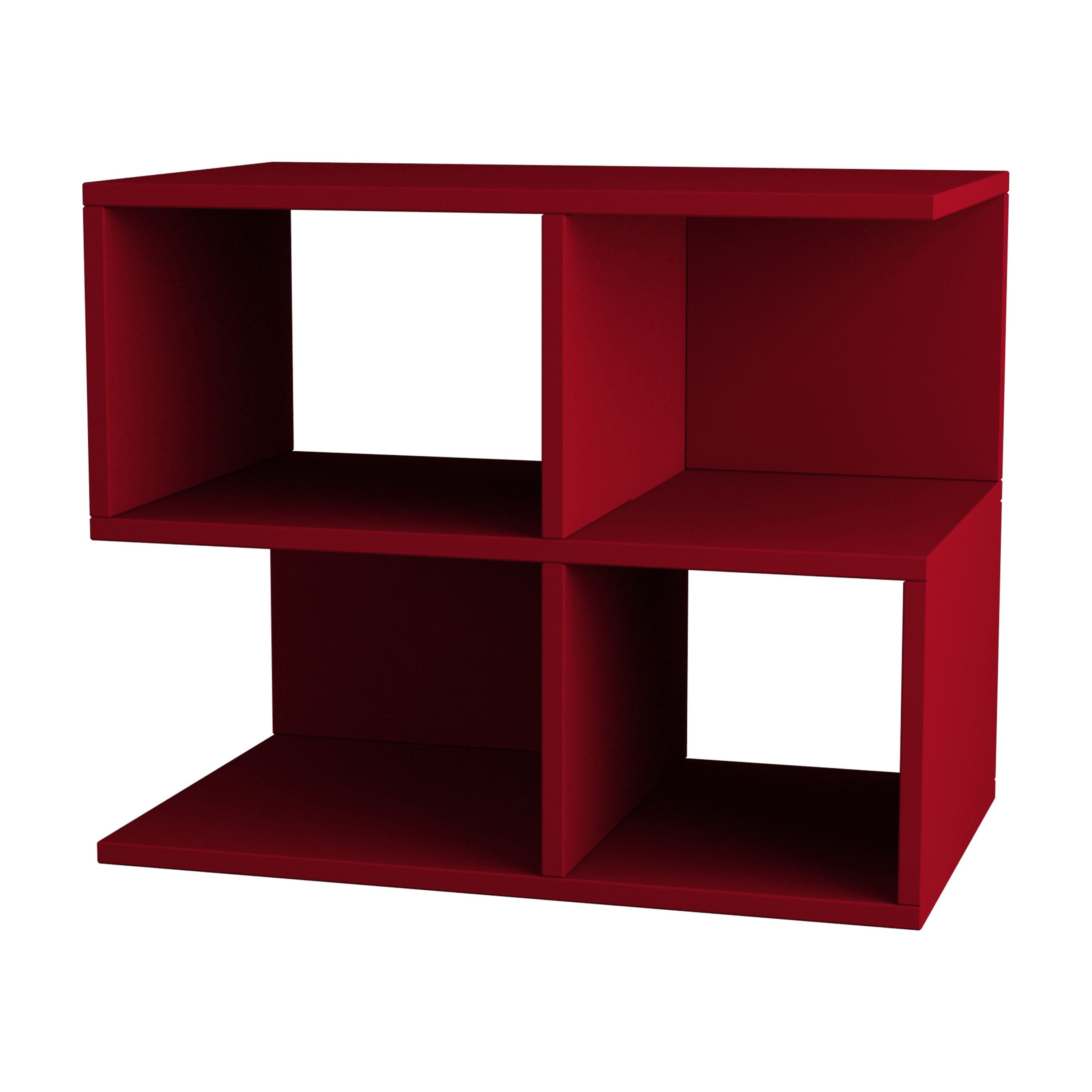 Ada Home Decor Furniture Burgundy 2 Tier Sharon Modern Side Table ...