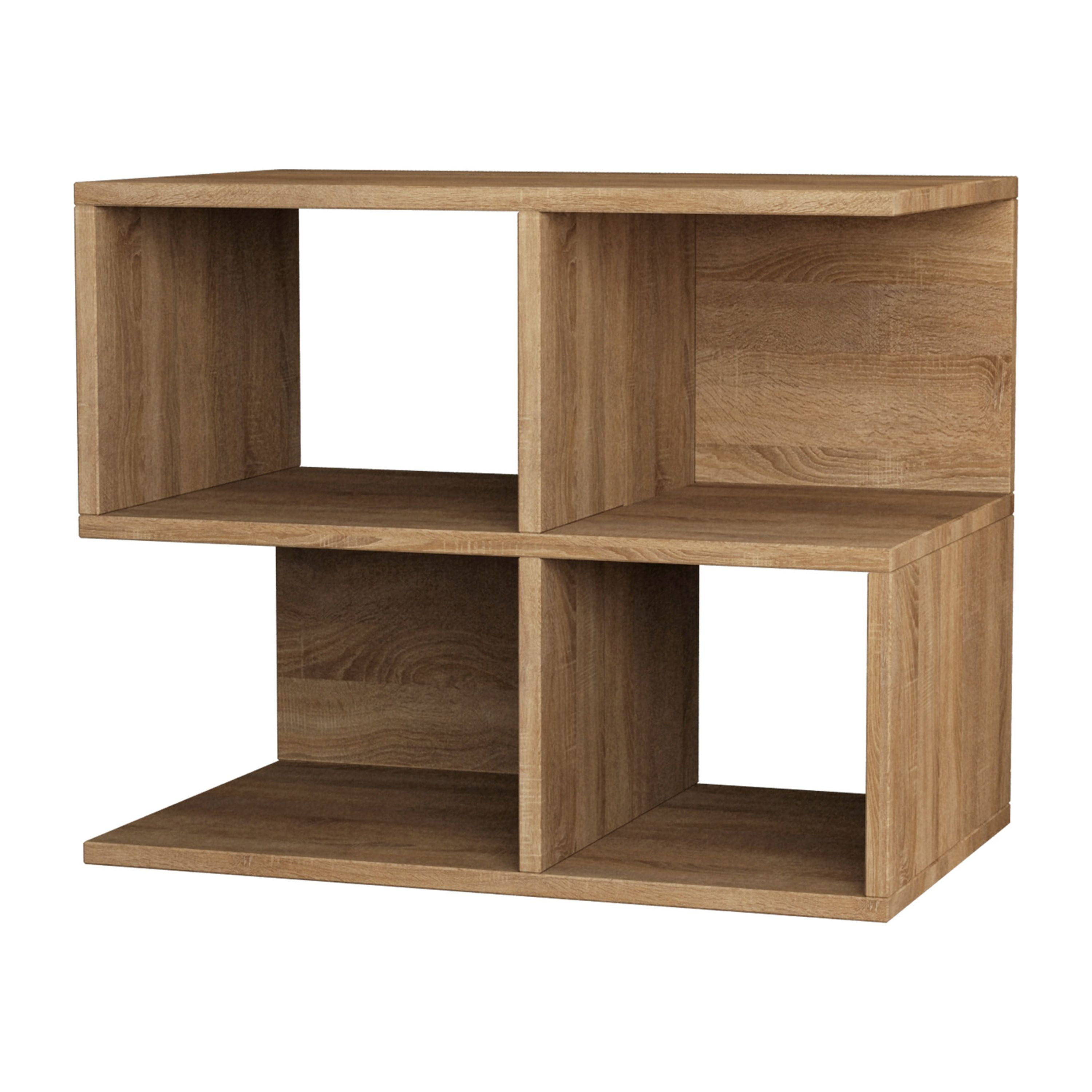 Ada Home Decor Furniture Oak 2 Tier Sharon Modern Side Table - Walmart.com