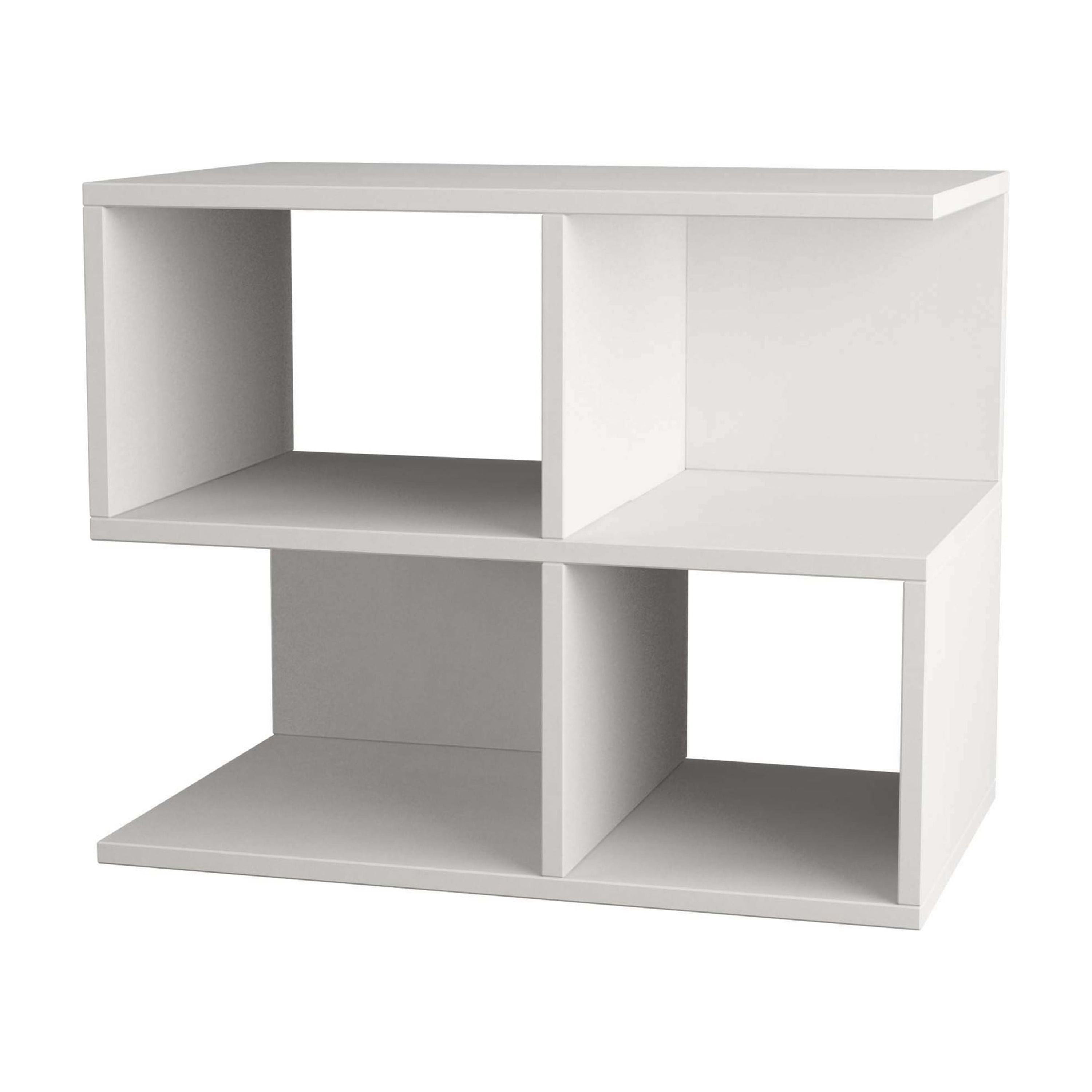 Ada Home Decor Furniture White 2 Tier Modern Side Table - Walmart.com