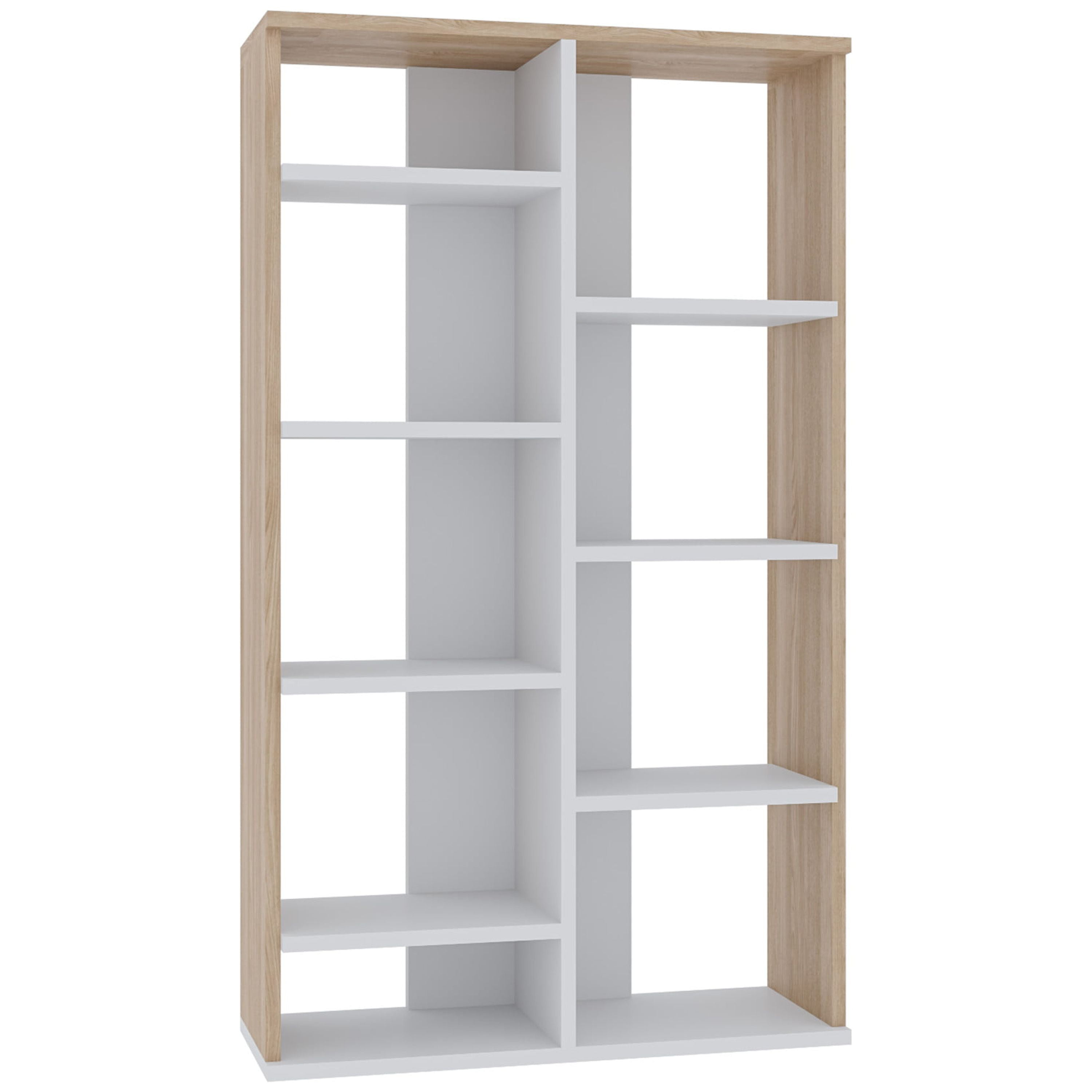 Ada Home Decor Keota Multiple Tier Open Shelf Modern Bookcase, Oak ...