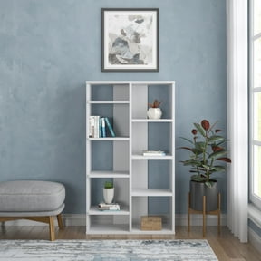 Inval 47" 3-Shelf Corner Bookcase, Multiple Colors - Walmart.com